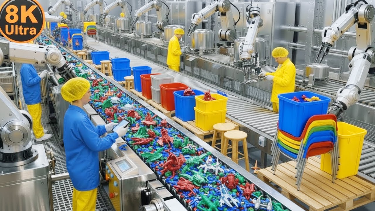 Inside a Massive Recycling Factory: From Trash to Furniture - YouTube