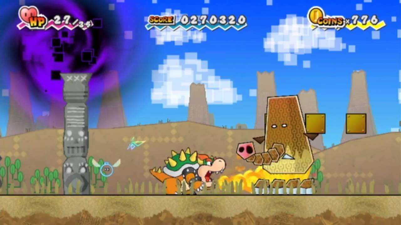 Let's Play Super Paper Mario - Part 44: Three Blocks - YouTube