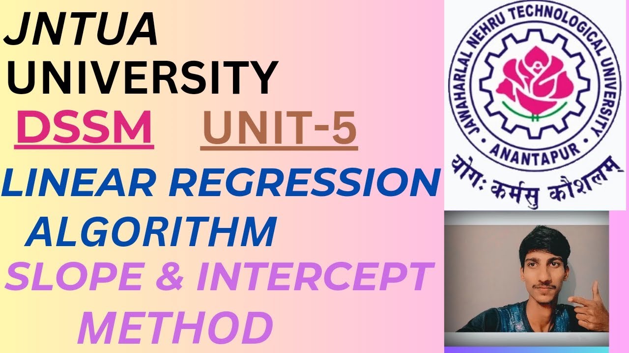 SLOPE & INTERCEPT METHOD|DSSM|UNIT-4|JNTUA#slope and intercept #linear ...