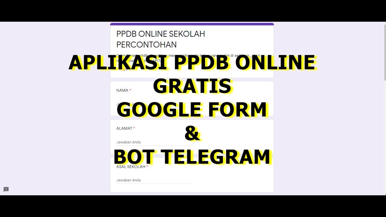 BOT TELEGRAM SPREADSHEET | PPDB ONLINE GRATIS | Auto Reply | Read data ...