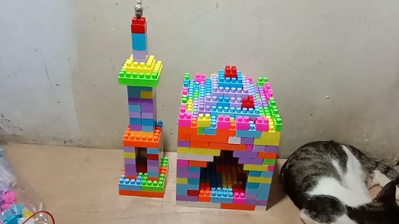 Membuat menara Masjid dari mainan Lego - YouTube