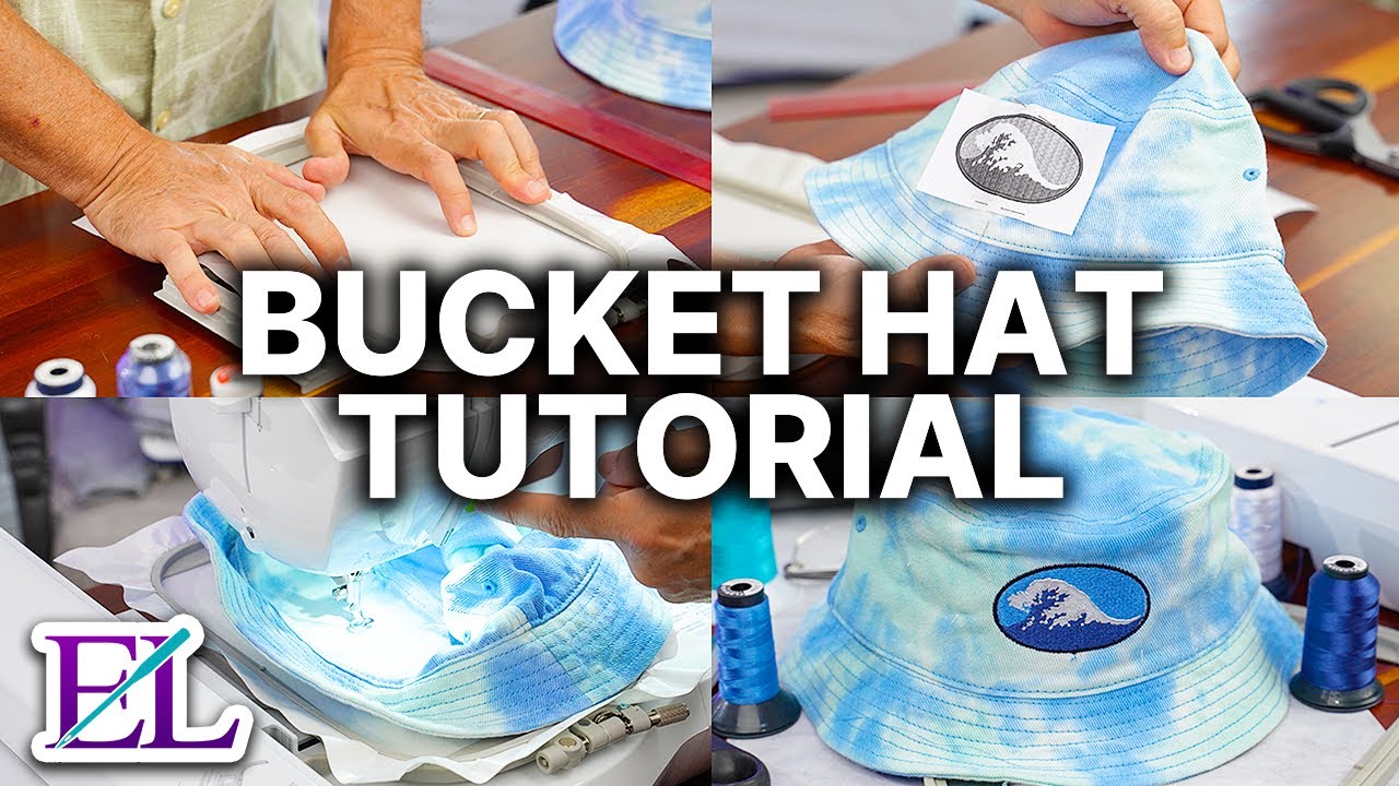 How to Embroider a Bucket Hat | Machine Embroidery for Beginners - YouTube