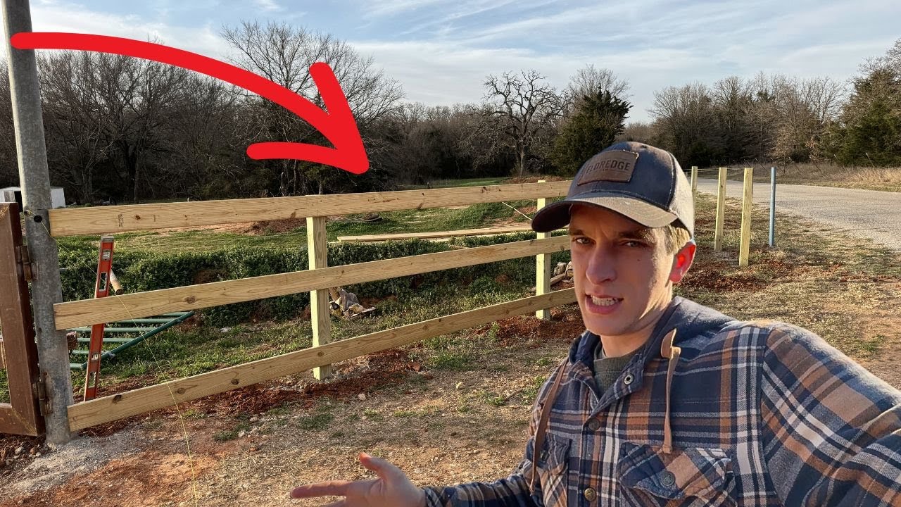 Major Progress on our Large Fencing Project! I hope this is Right ...