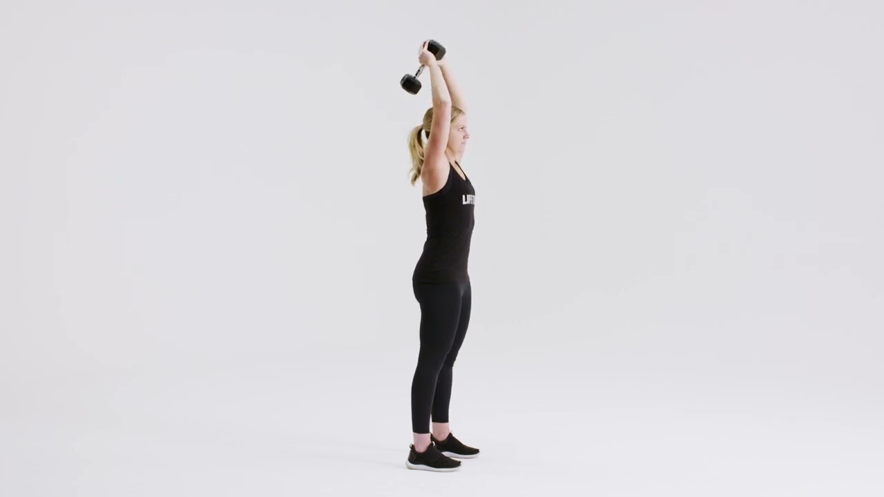 Dumbbell Overhead Tricep Extension - YouTube