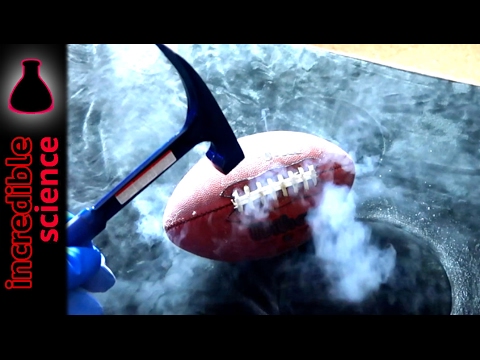 NFL Football in Liquid Nitrogen Science Experiment SHOCKING ENDING ...