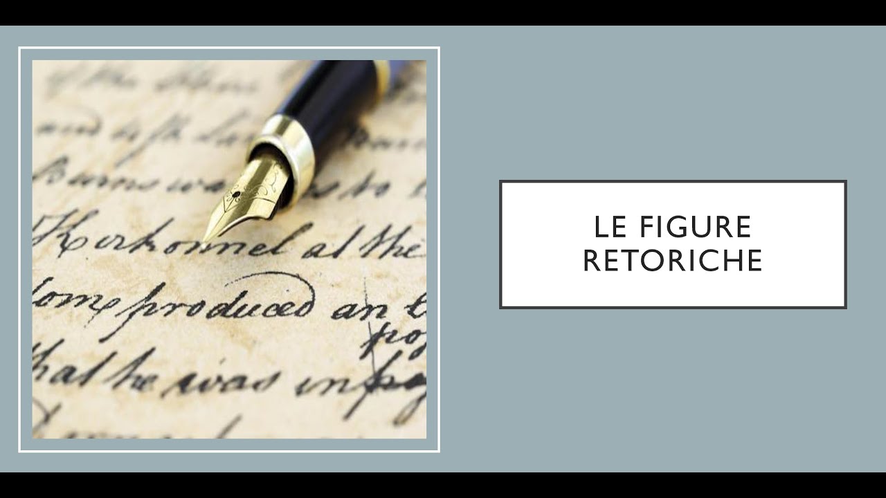 Le figure retoriche - 4. Le figure retoriche di significato, parte 1 ...