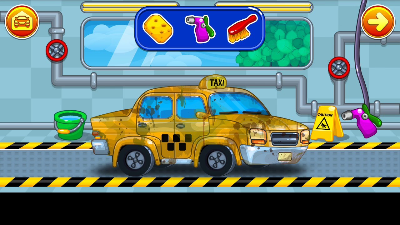 Learning & Play Taxi and Sports Car Wash For Kids | Car wash - YouTube