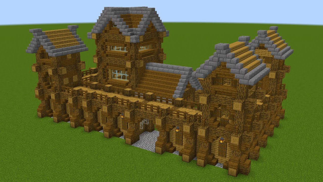 Minecraft - How to build a Big Survival Base - YouTube