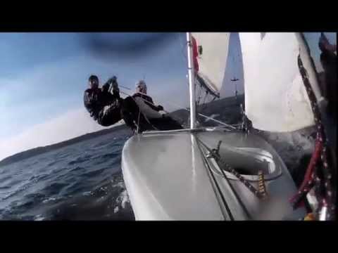 Laser II dinghy sailing - YouTube