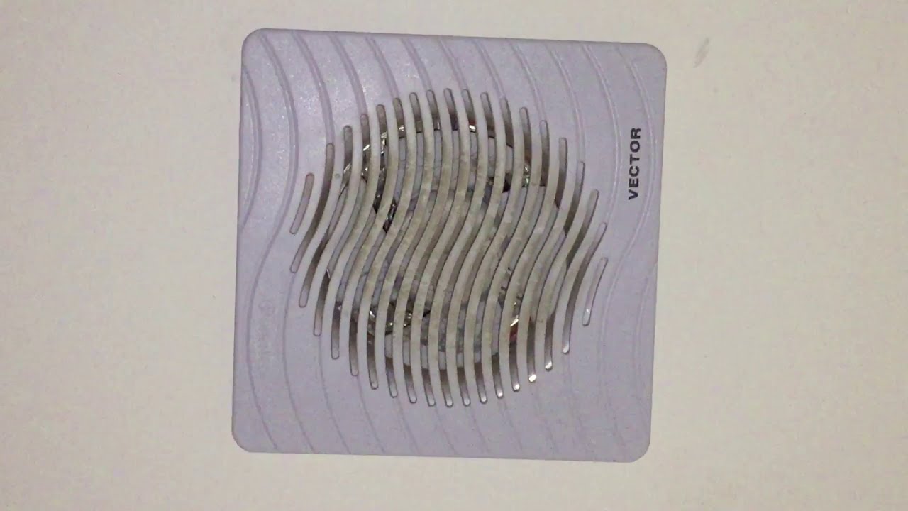 Vector brand exhaust fan in a bathroom - YouTube