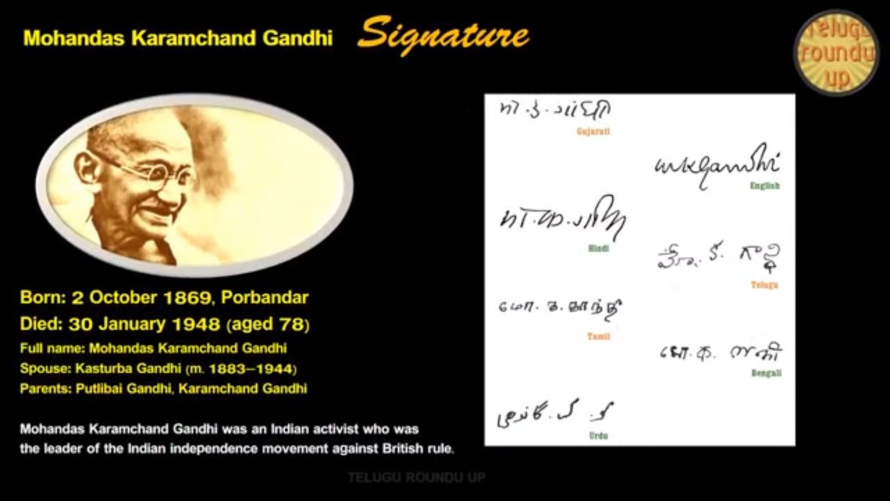 Signatures of famous Indian personalities | autographs of famous ...
