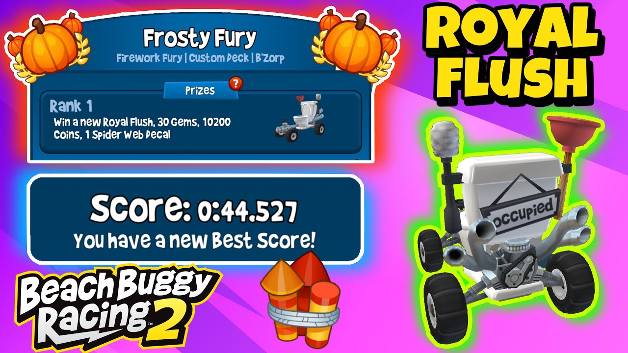 Frosty Fury ☃️| Royal Flush 🚽Prize | B'zorp👝| Beach Buggy Racing 2 🏖🏁 ...