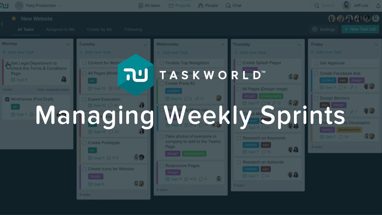 Managing Weekly Sprints with Taskworld - YouTube