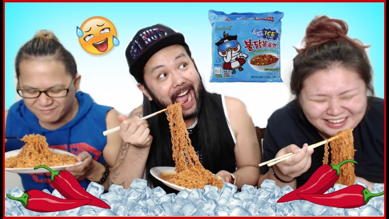 ICY SPICY NOODLE CHALLENGE | SAMYANG ICE TYPE - YouTube