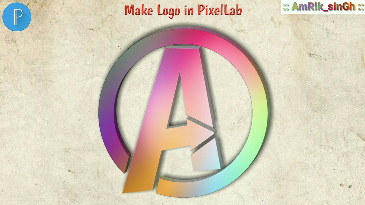 How to make logo in pixellab | Android Mobile | Simple logo design ...