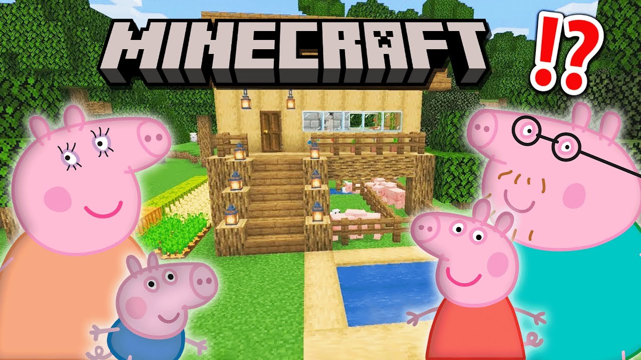 Peppa Pig Family Play Minecraft 169 - YouTube