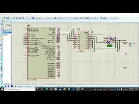 Proteus stepper motor - YouTube