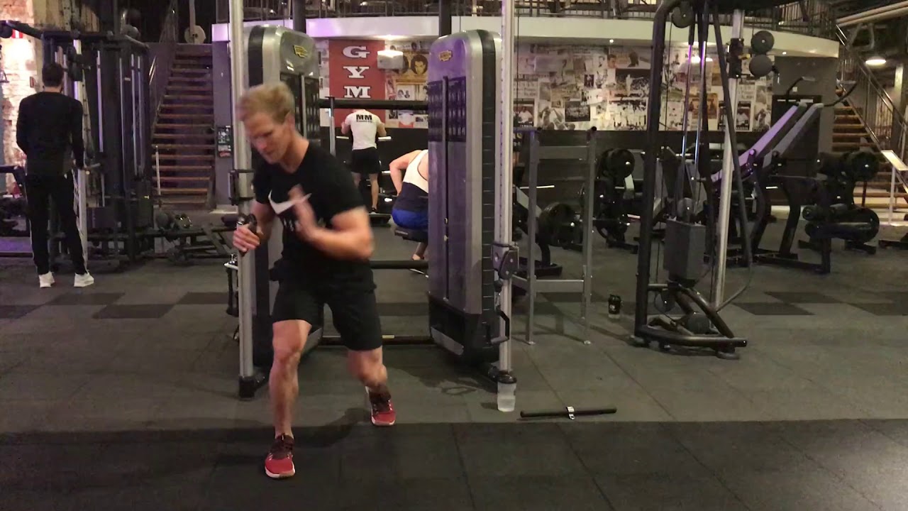 Splitstand single arm pressar i cable - YouTube