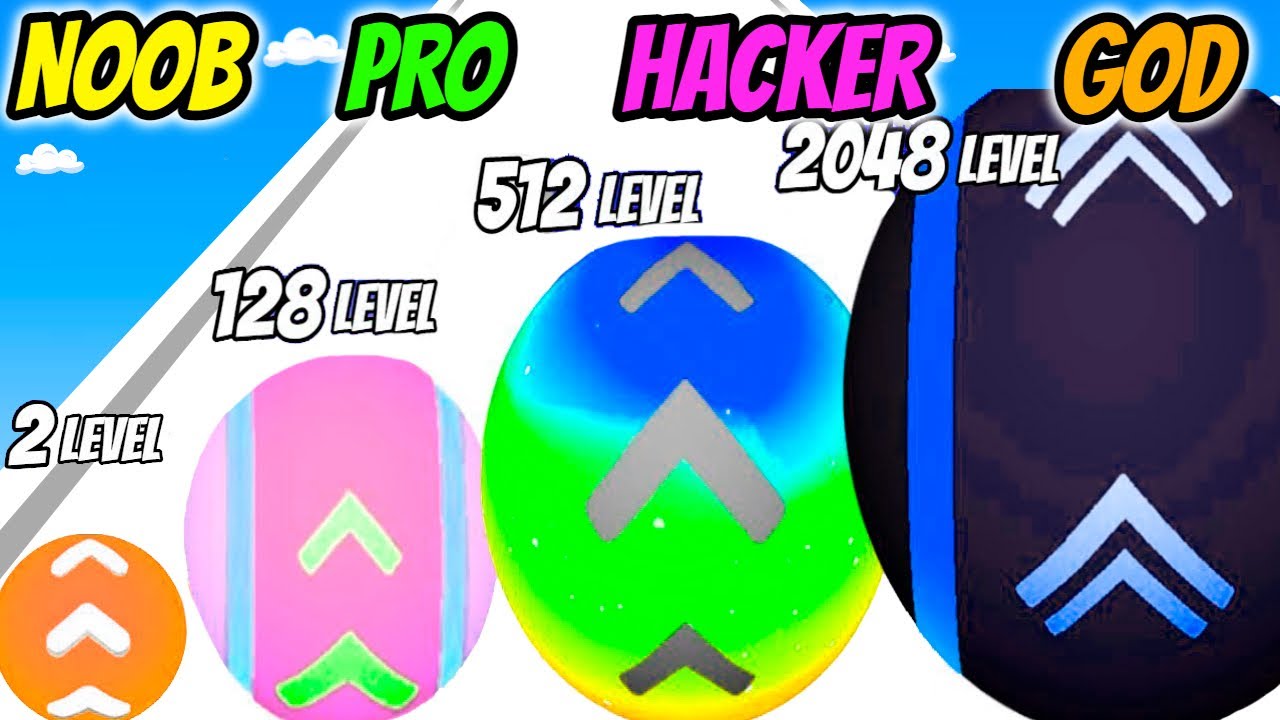 NOOB vs PRO vs HACKER vs GOD - Level Up Balls - YouTube