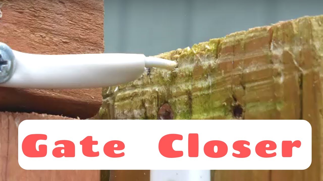 A simple gate closer. - YouTube