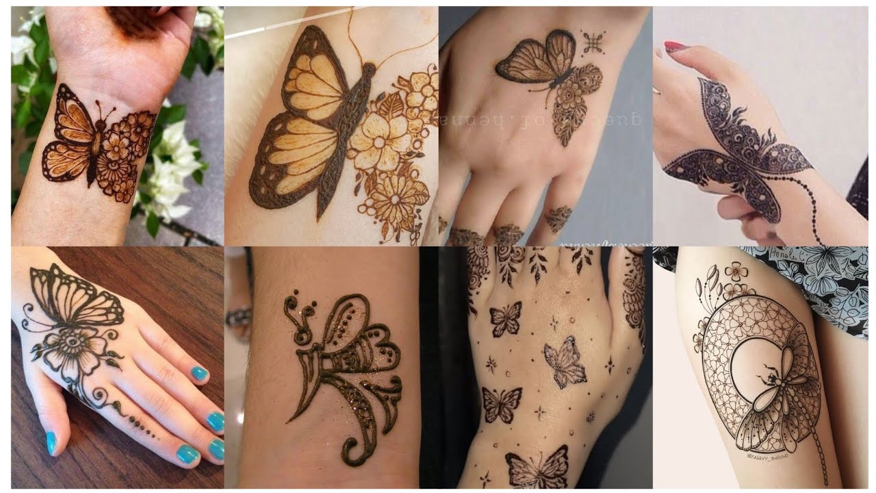 Butterfly Mehndi Design ideas,tatto Mehndi Design ideas,butterfly ...