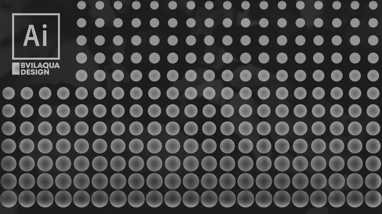 Halftone Texture Tutorial Illustrator - YouTube