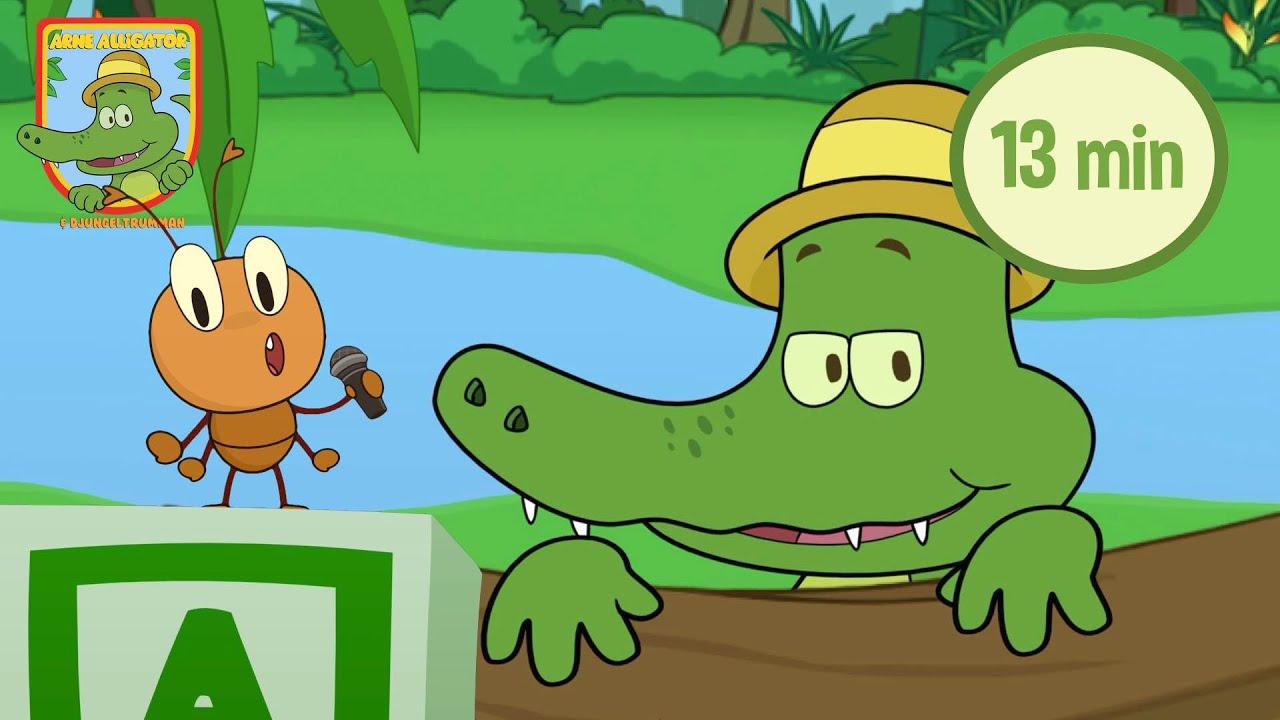 Munnen gapar Arne Alligator - Kom kompis - I djupaste djungeln I ...