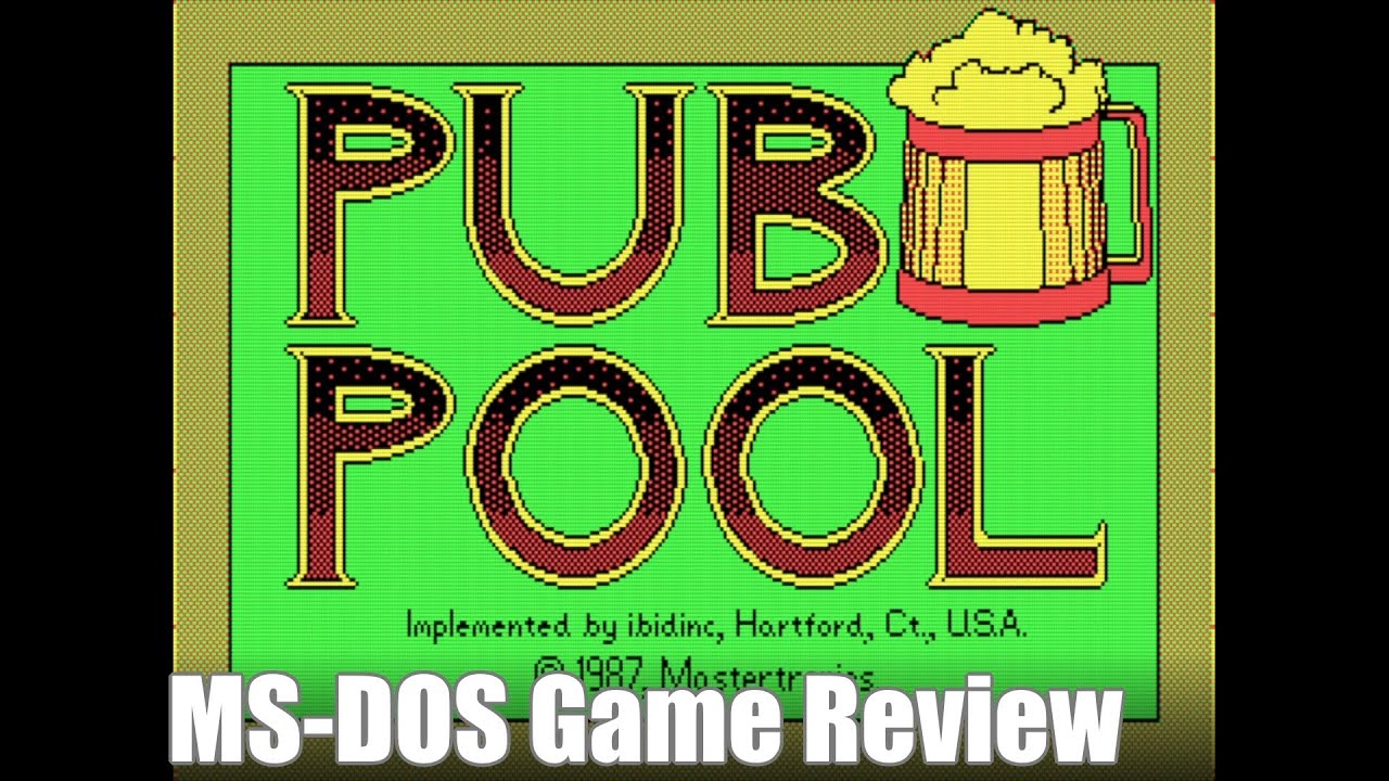 Pub Pool - 1987 - MS-DOS Game Review - YouTube