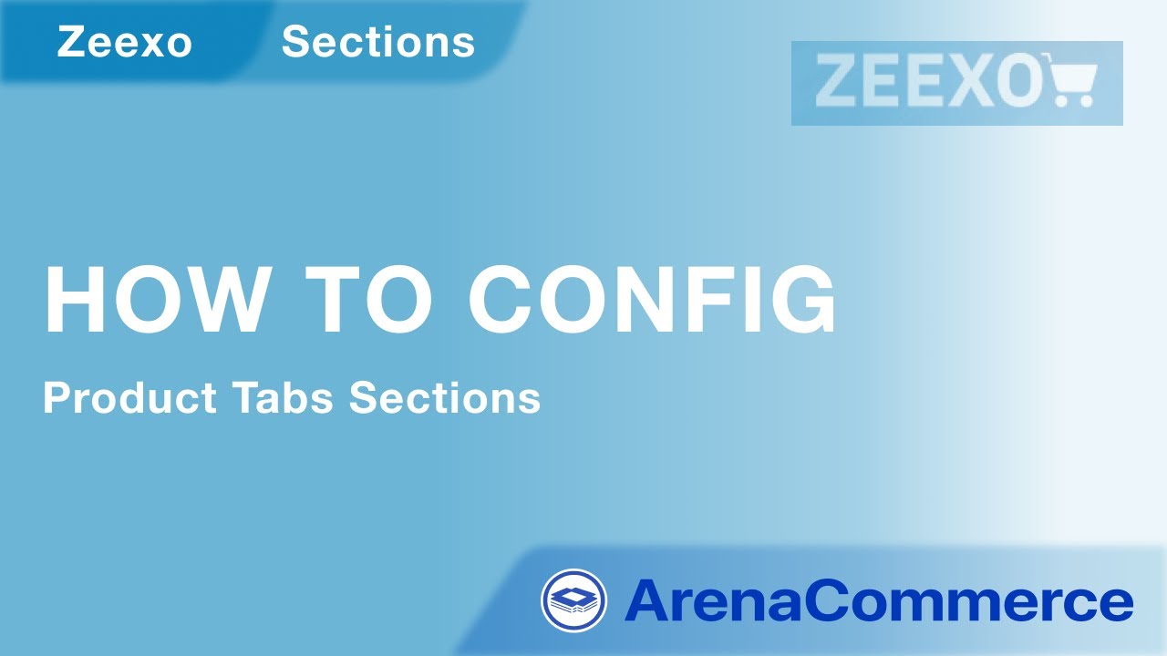 How to config Product Tabs Sections - Arena Commerce - YouTube