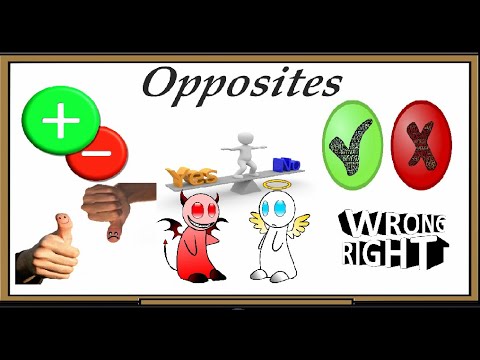Opposite Words || Learn Opposites with Classic Pictures || Differences ...
