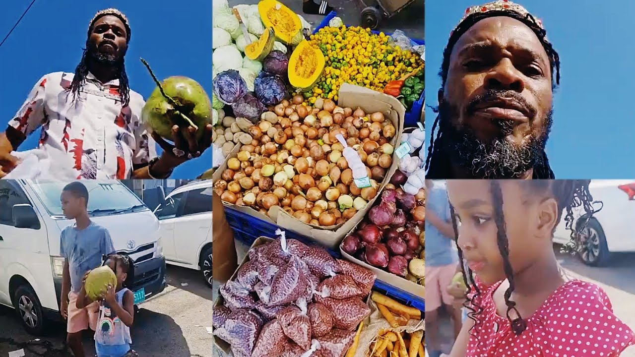 LA Lewis Goes Shopping in West Kingston with his Children Supporting ...