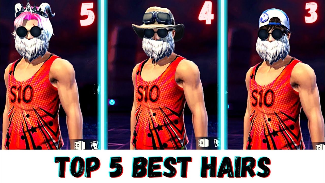 Top 5 Best Hairs Available In Free Fire Store 😈🔥 - YouTube
