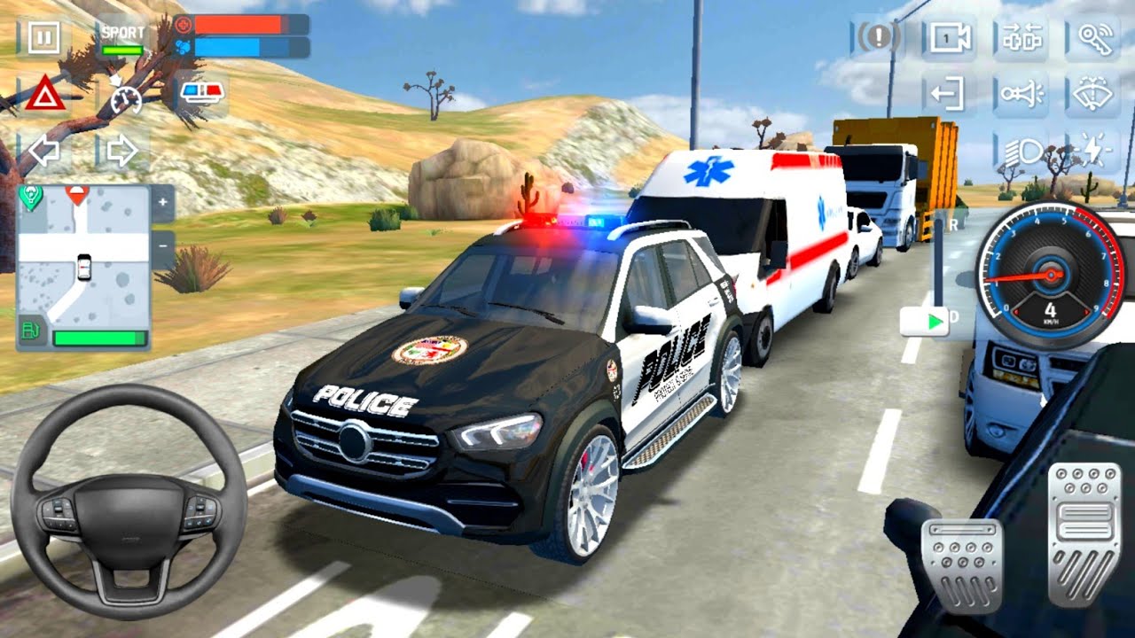 Driving Marcedes Gls Police Car - Police Sim 2022 - Android Games - YouTube