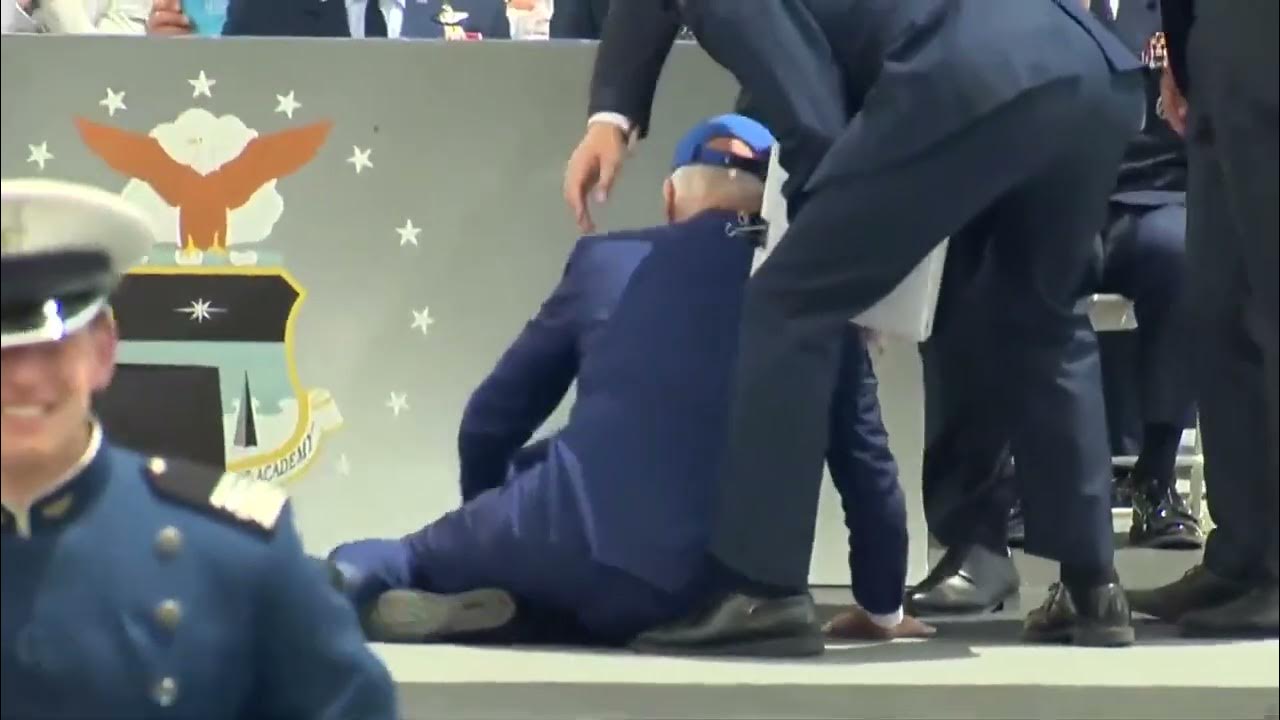 Joe Biden Just Took A Nasty Spill At The Air Force Academy Graduation