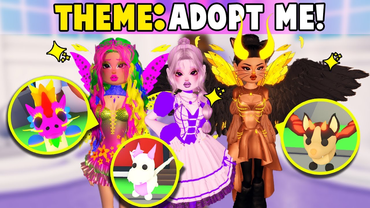 Buying Adopt Me Themes in Dress to Impress! - YouTube