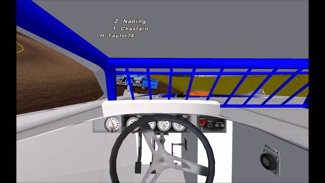 Rfactor-Dirt Late Model- Cedar Lake 20 laps - YouTube