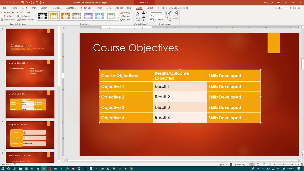 PowerPoint 2016 Formatting A Table YouTube powerpoint-2016-formatting-a-table-youtube