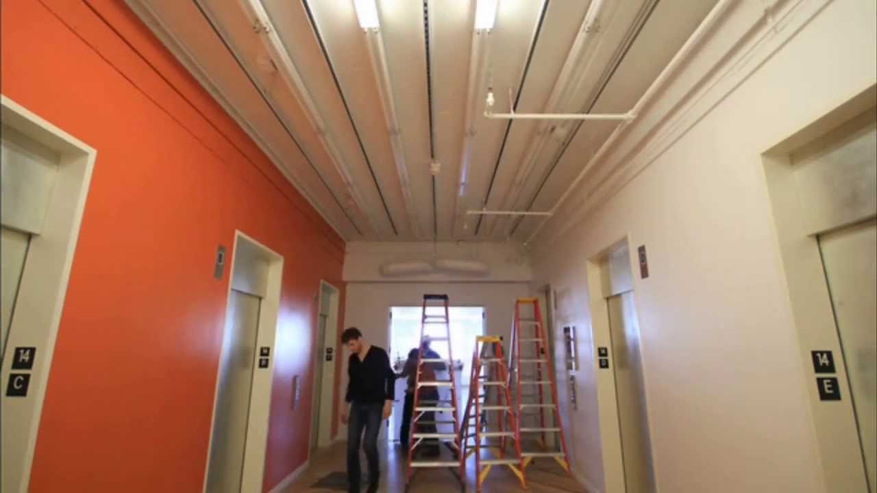 Time Lapse of Kinetic Ceiling Install in San Francisco - YouTube