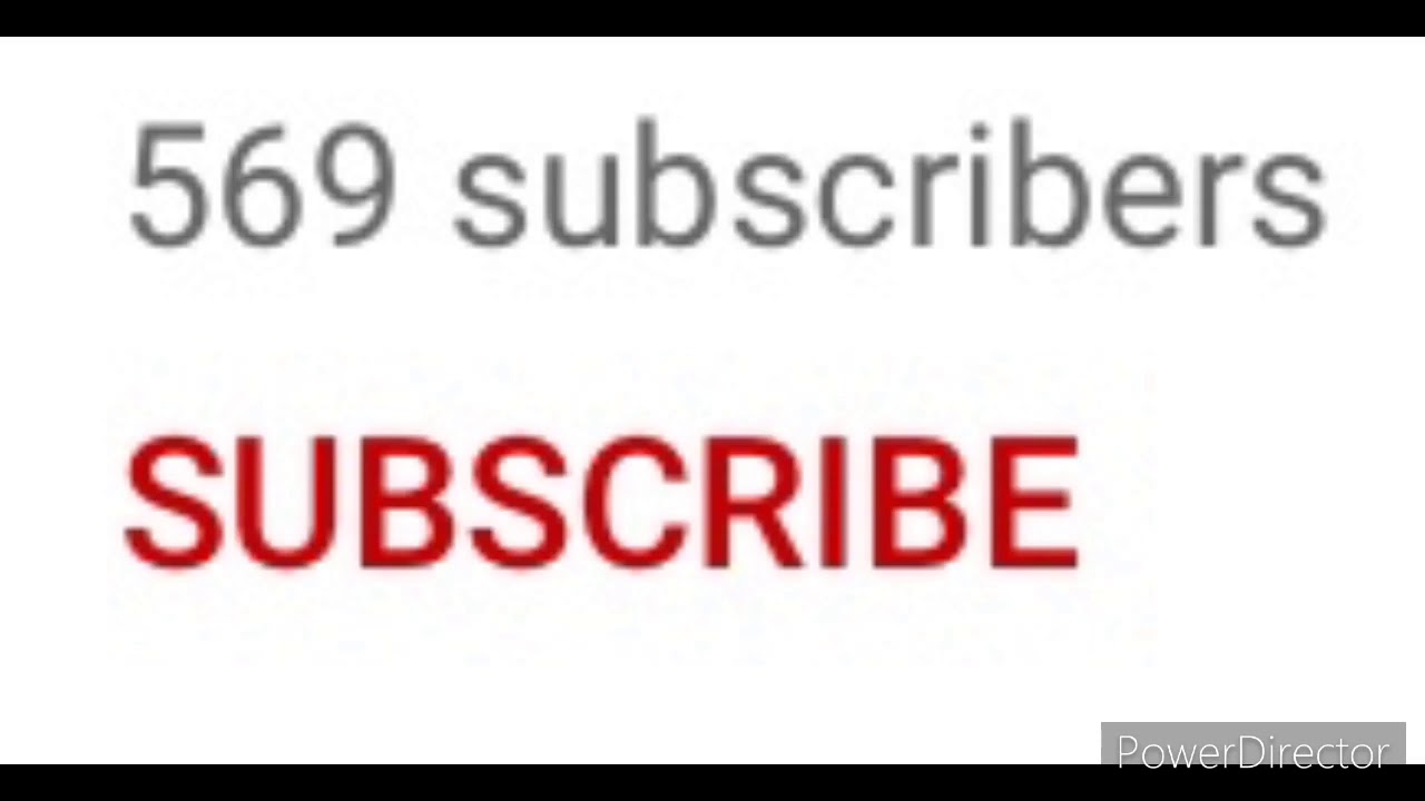 Thank you all for 561 to 569 subscribers - YouTube