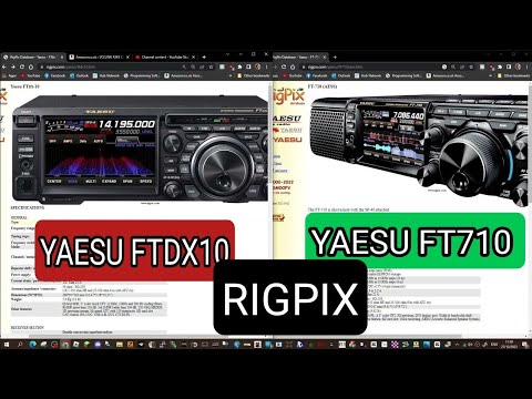 YAESU FT710 & YAESU FTDX10 RIGPIX- COMPARISON - YouTube