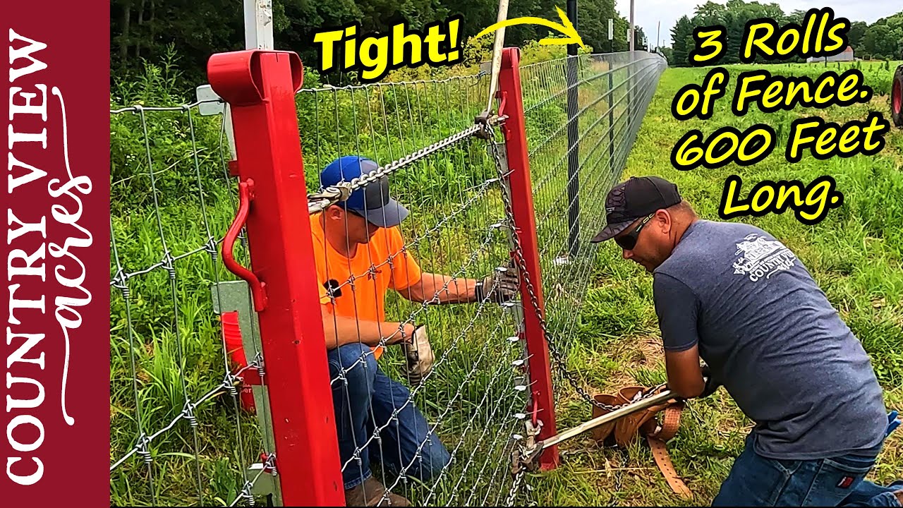 Tensioning a 600 Feet Long Fence Run. It's My Day Apply What I Learned ...