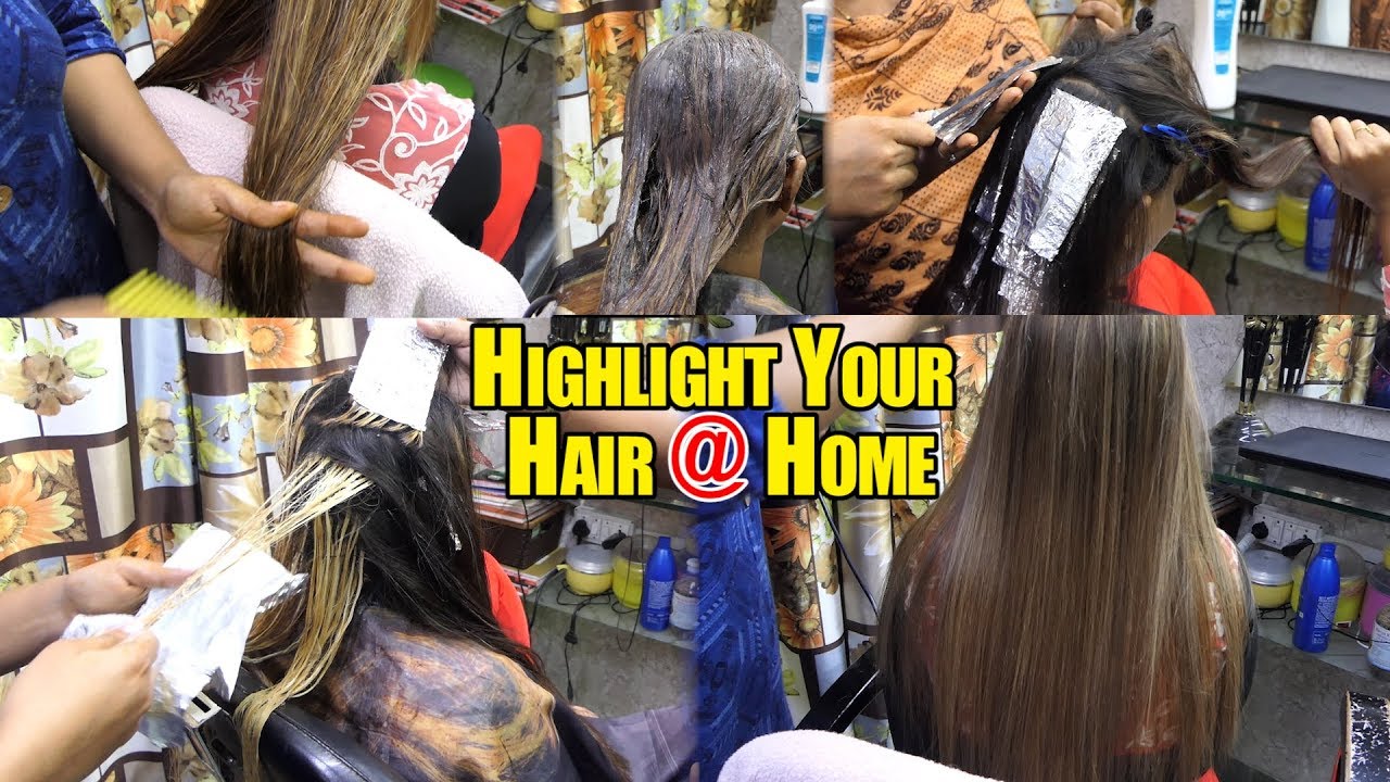 How To Highlight Your Hair @ Home | Easy Tricks For Hair | Viral ...