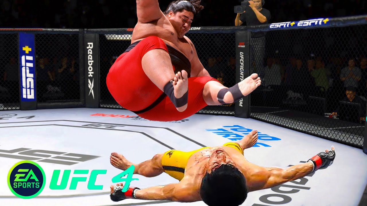 UFC4 Bruce Lee vs Sumo Master Yokozuna EA Sports UFC 4 PS5 - YouTube