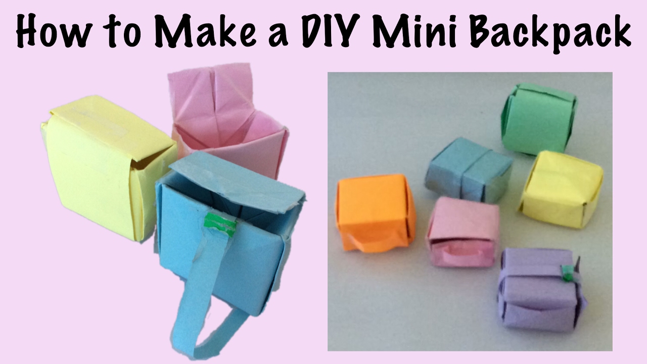 How To Make A DIY Mini Backpack YouTube how-to-make-a-diy-mini-backpack-youtube