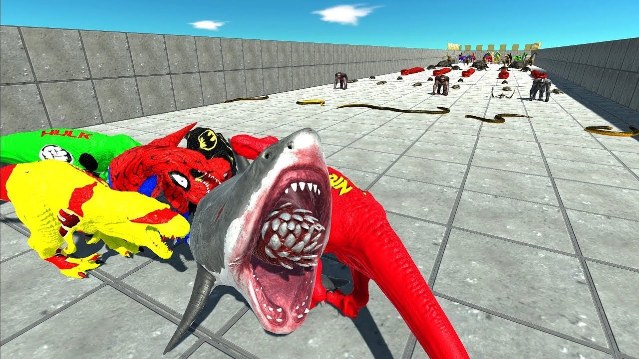 5x T REX SUPERMAN, SPIDERMAN T REX MARVEL DEATH RUN JURASSIC WORLD ...