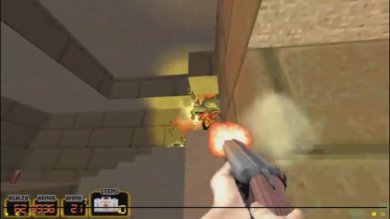 DOOM MOD DUKE NUKEM 3D IN DOOM 2 SPRITES GUNS DN3 DooM v1 06d MAP 02 ...