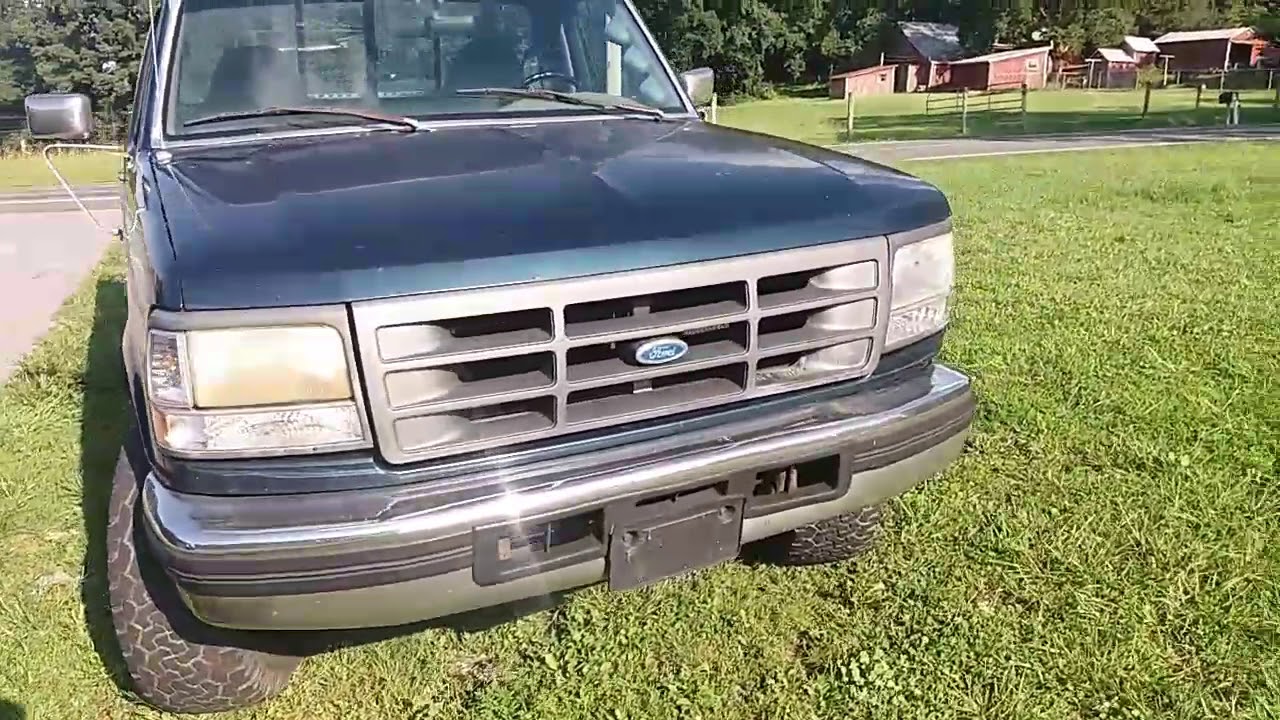 97 ford f250 7.3 powerstroke walk around and start up. - YouTube