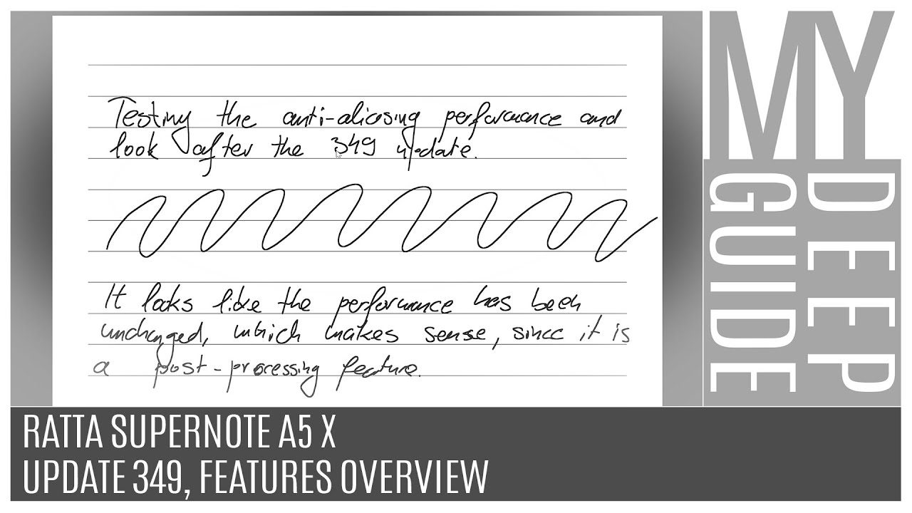 Ratta Supernote A5 X: Update 349 Features Overview - YouTube