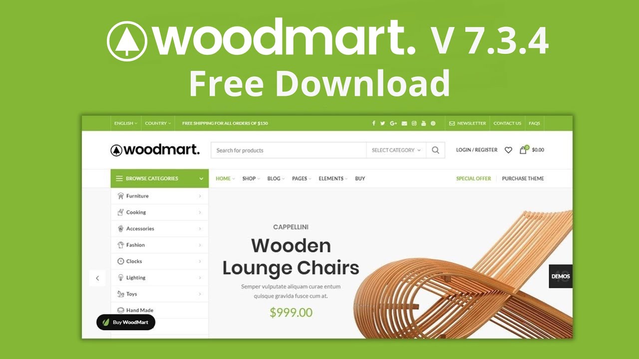 Woodmart theme download for free | How to get woodmart theme for free in wordpress | Woodmart v7 ...