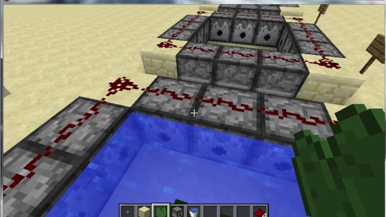 Minecraft Redstone Tutorial TNT Player launcher - YouTube